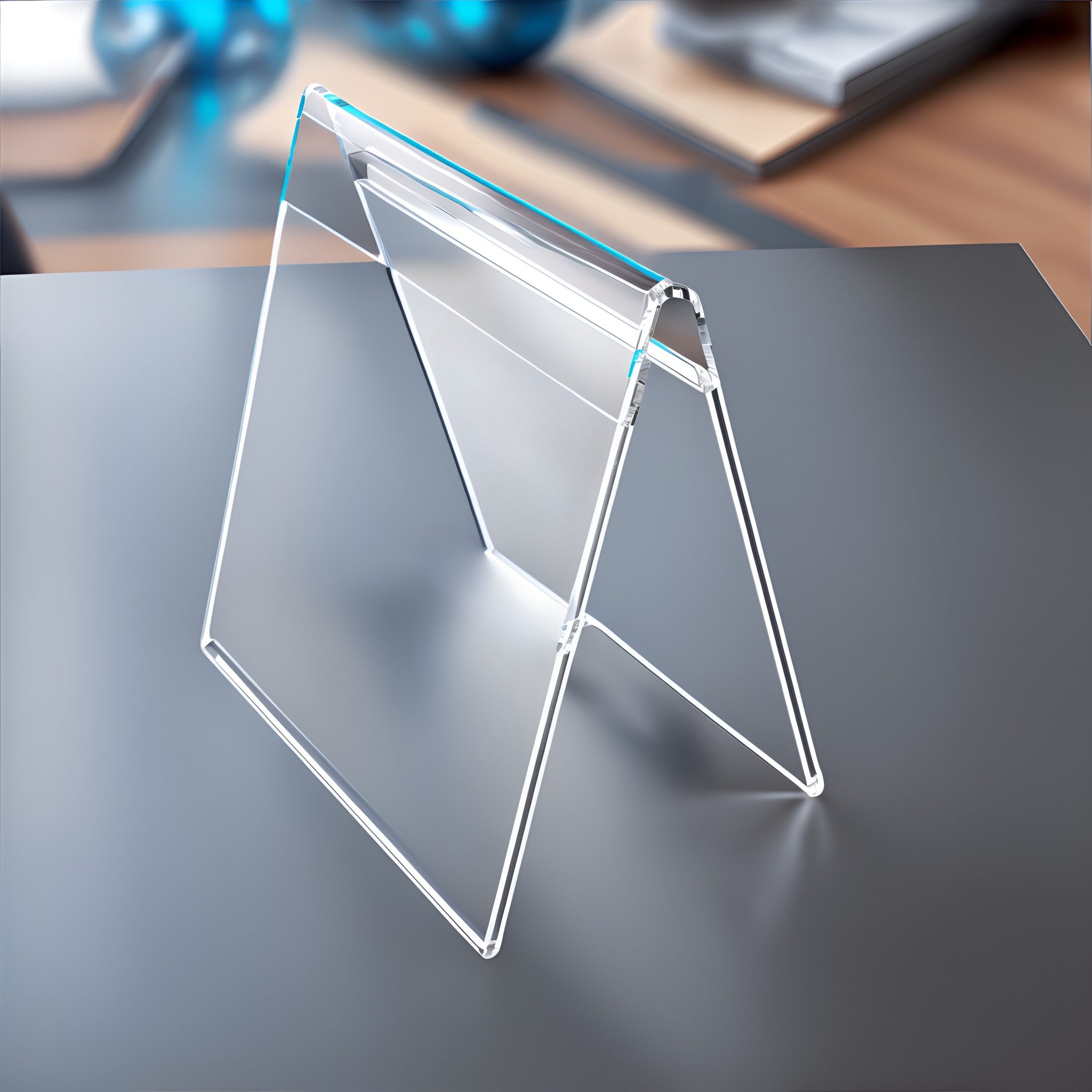 V-Style Acrylic Sign Holder / Dual-Sided Display Stand – Buy Bulk Displays