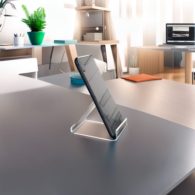 Acrylic Easel-Style Cell Phone Display Stand / Tabletop Holder – Buy ...