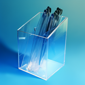 Clear Acrylic Open-Slant Top Bin / Display Storage Container – Buy Bulk ...