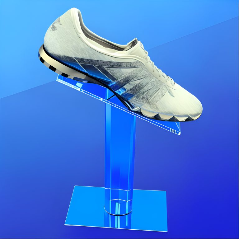 Floating Acrylic Shoe Display Stand / Clear Suspended Showcase – Buy ...