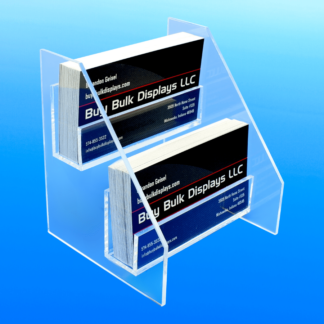 Business Card Holder Two Pockets | Buy Bulk Displays