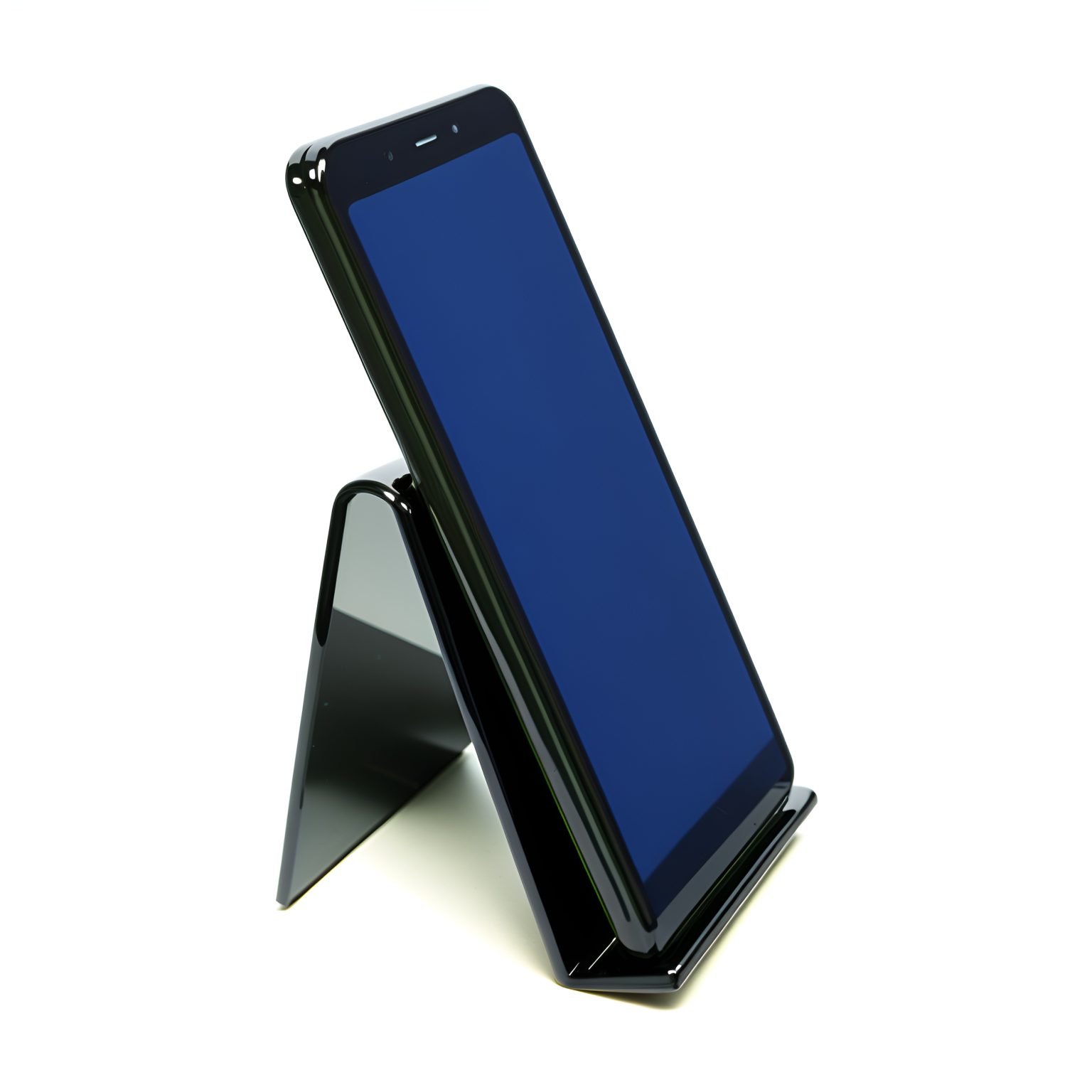 Deluxe Acrylic Smartphone Slant-Back Display Stand / Clear Viewing ...